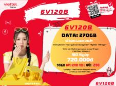 Gói 6V120B Viettel 720K Free Nội Mạng